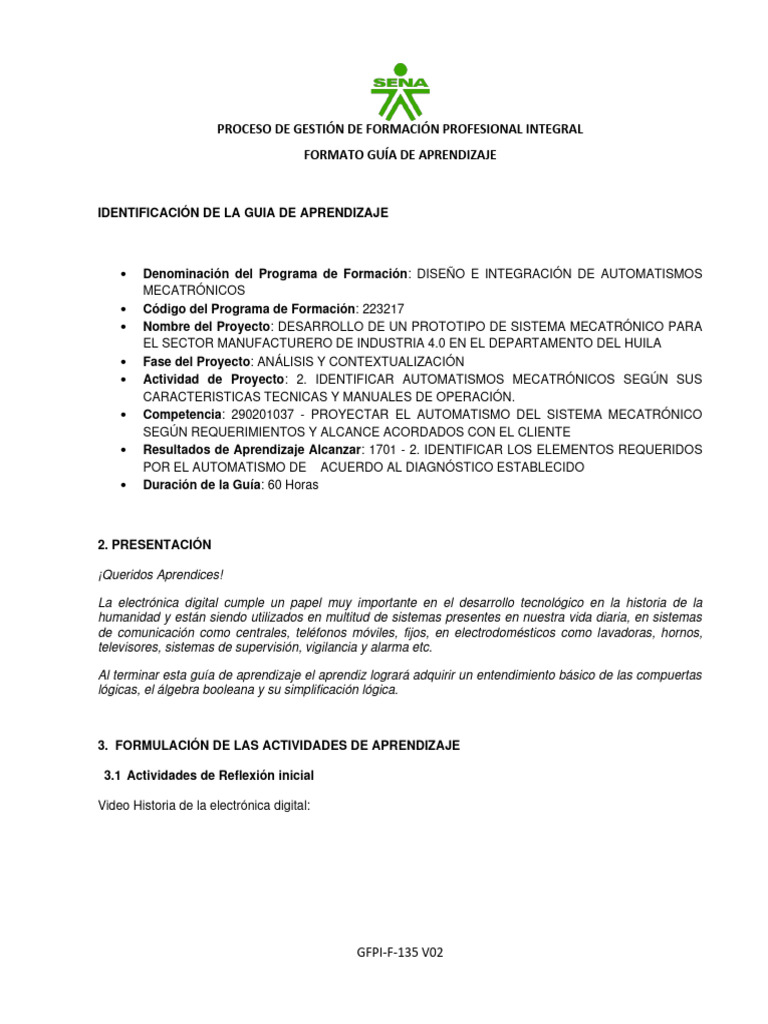 GUIA - RAP - Sistemas Digitales | PDF | Electrónica | Puerta lógica