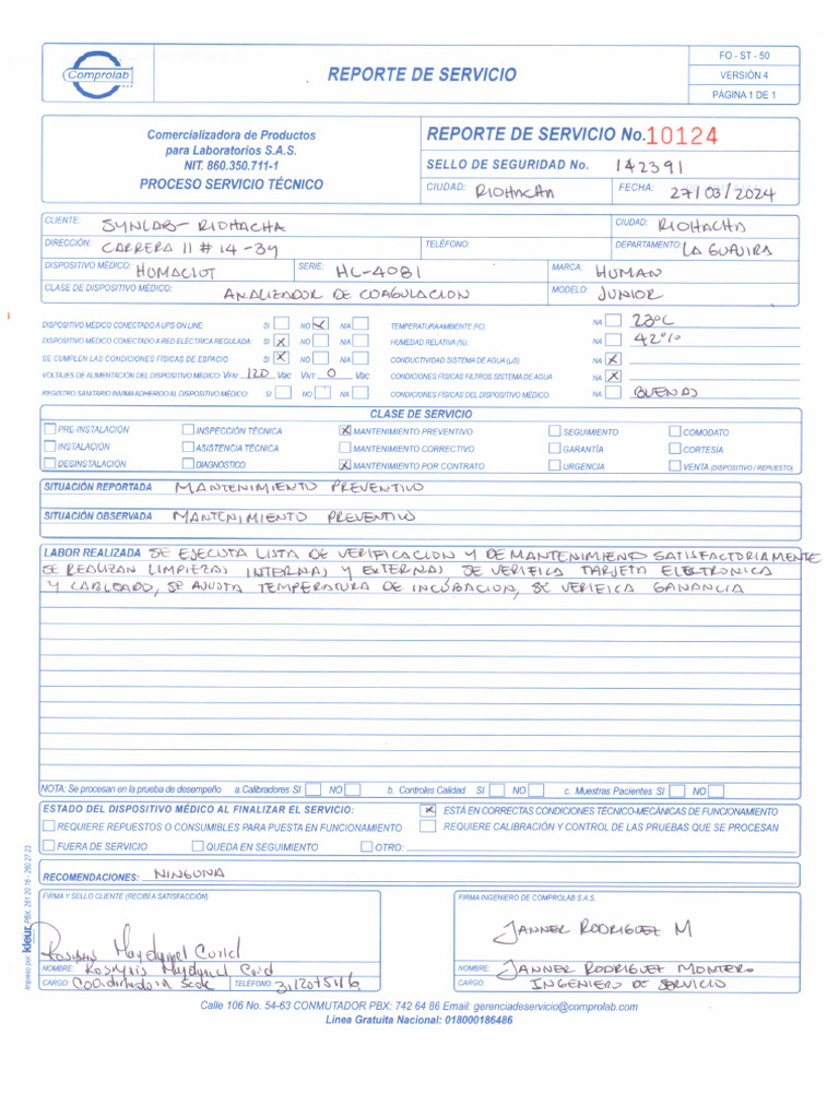 Humaclot Junior | PDF