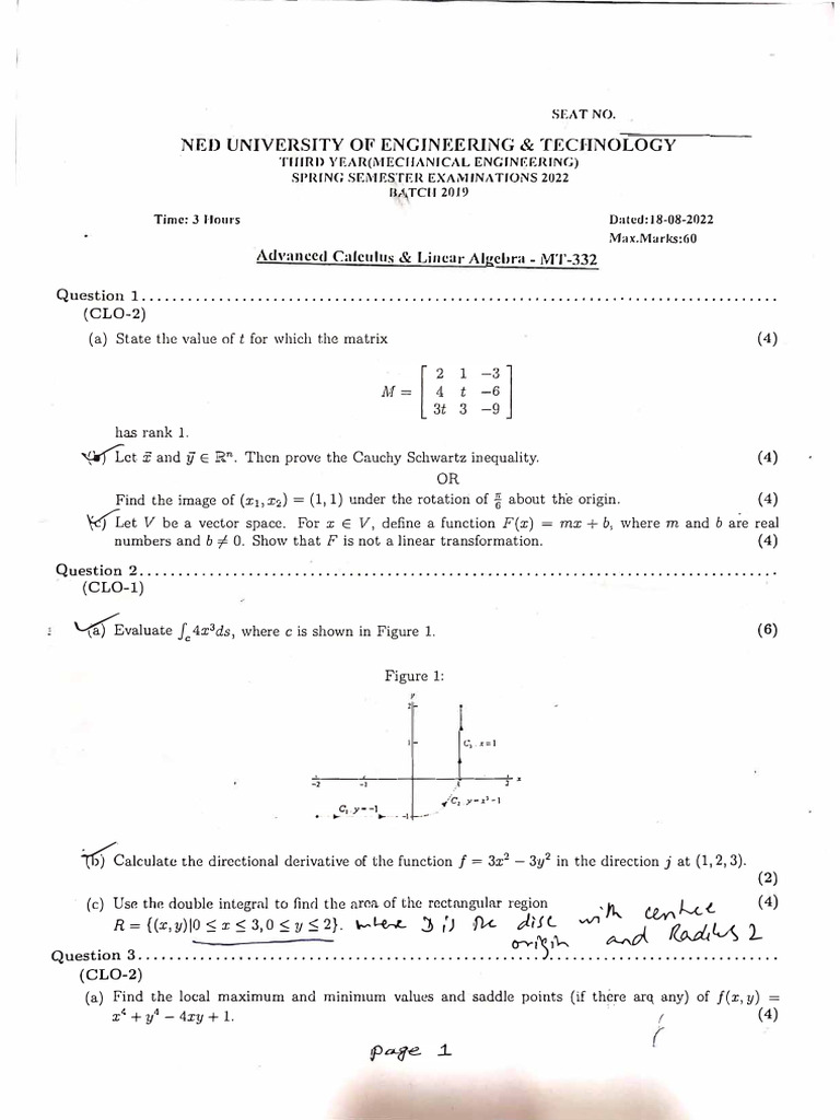 6th Semester Finals (2022) Batch 2019 | PDF | Functional Analysis | Functions And Mappings