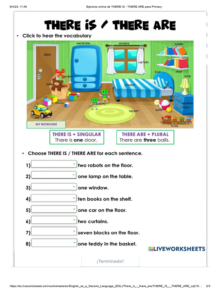 Ejercicio de THERE IS - THERE ARE ESL | PDF | Language Arts & Discipline