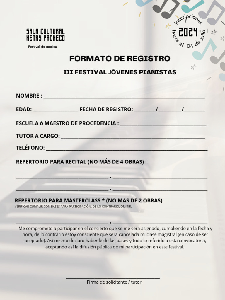 Formato de Registro III FJP | PDF