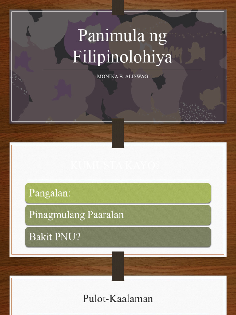 Panimula NG Filipinolohiya | PDF