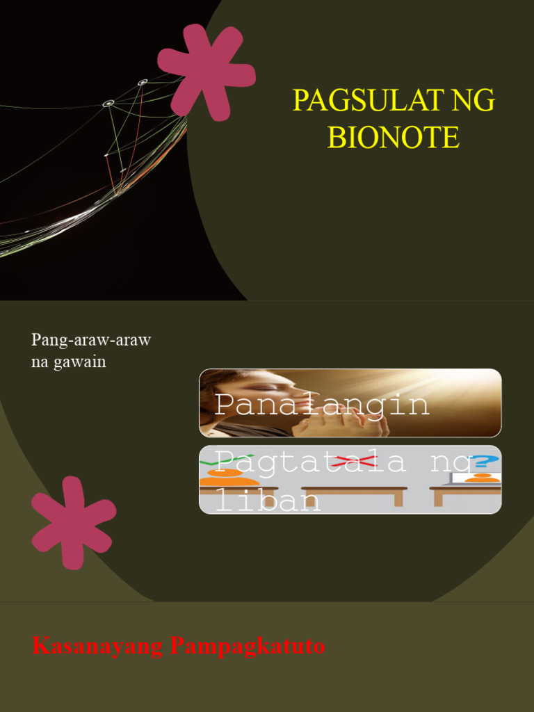Pagsulat NG Bionote | PDF