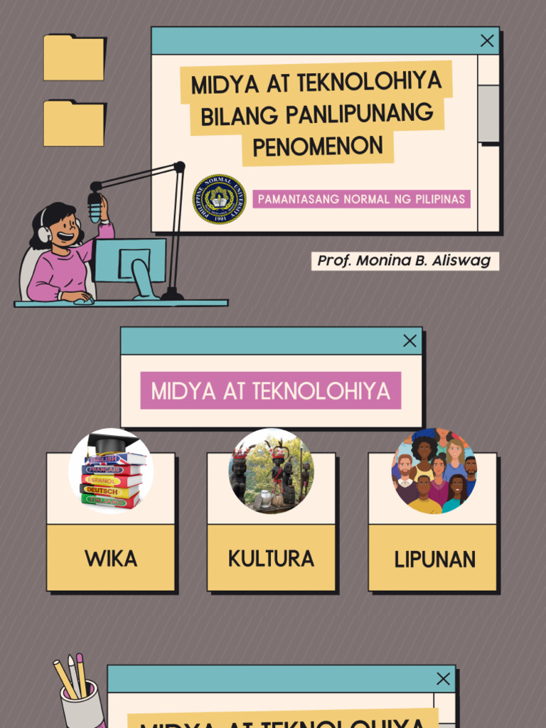 Midya at Teknolohiya Wika, Kultura at Lipunan | PDF