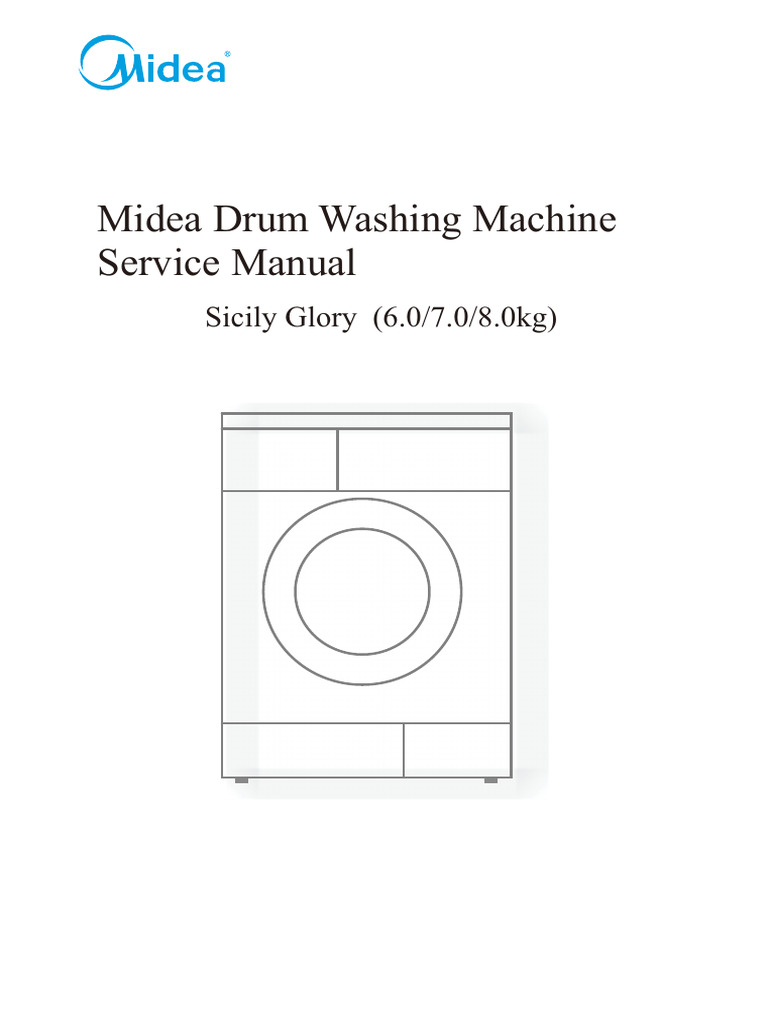 Midea Drum Washing Machine Manual | PDF | Washing Machine | Valve