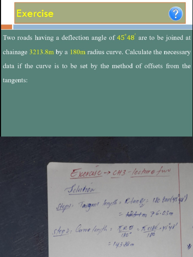 Solved Problems - Surveying II | PDF Solved Problems - Surveying II | PDF