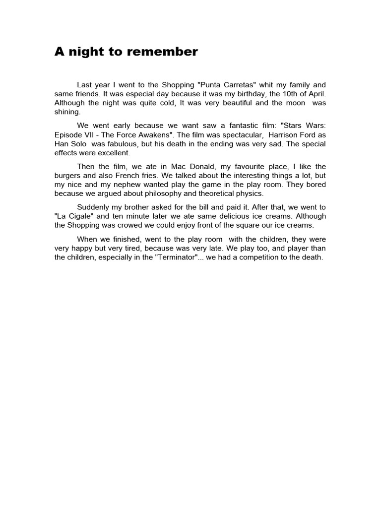 A Night To Remember | PDF