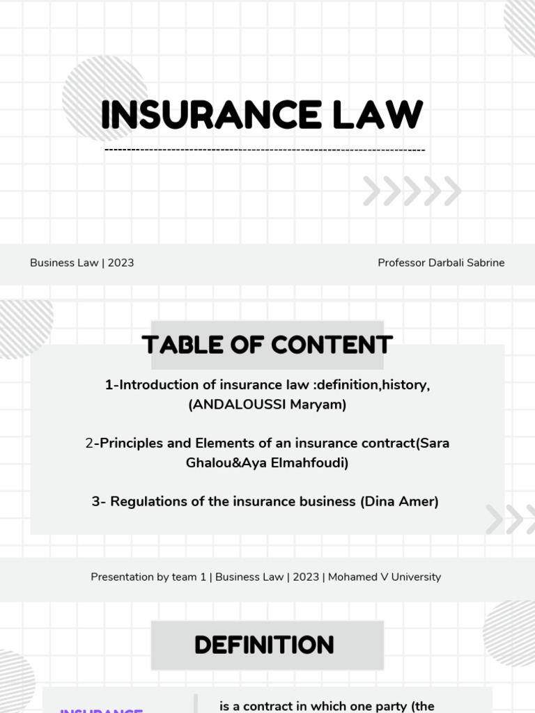 Insurance Law Download Free Pdf Insurance Financial Risk