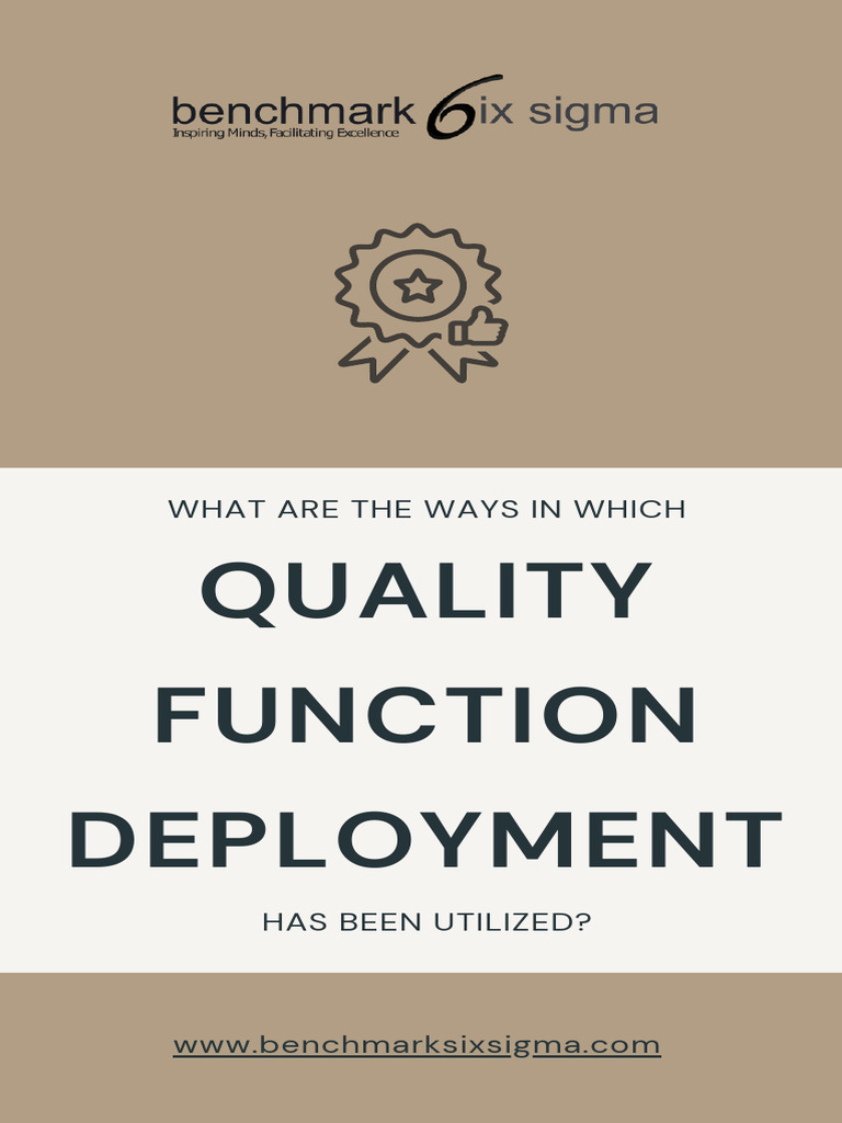 Quality Function Deployment | PDF | Production And Manufacturing ...