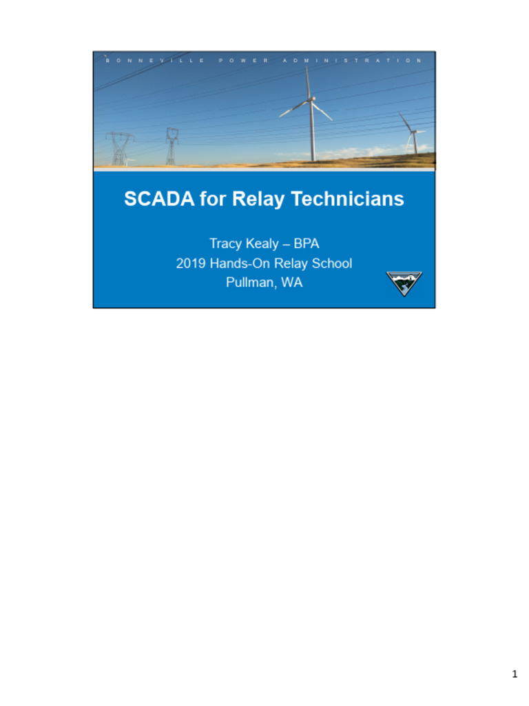SCADA Essentials for Relay Techs | PDF | Scada | Electrical Engineering