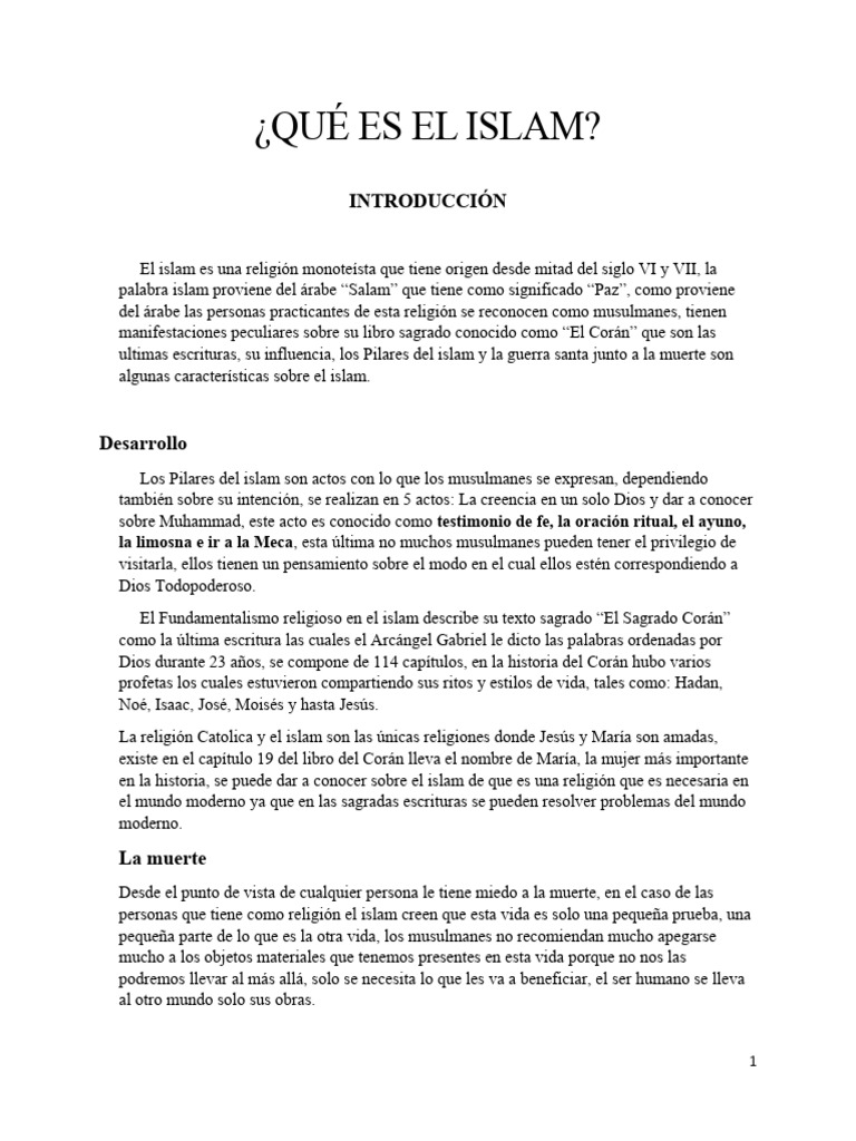 BJHGJ Que Es El Islam | PDF | Corán | Islam