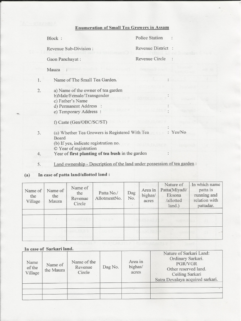 Survey Form | PDF