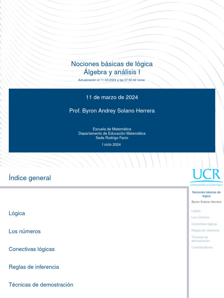 Nociones Básicas de Lógica | PDF | Lógica | Números