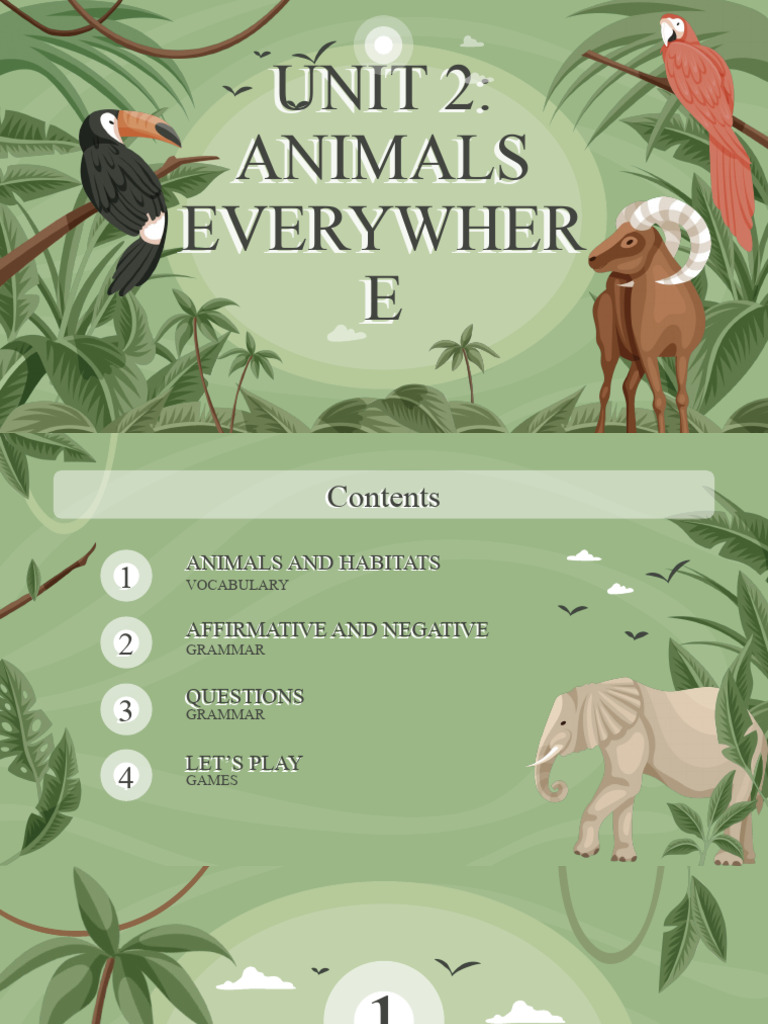 Animals and Their Habitats Guide | PDF