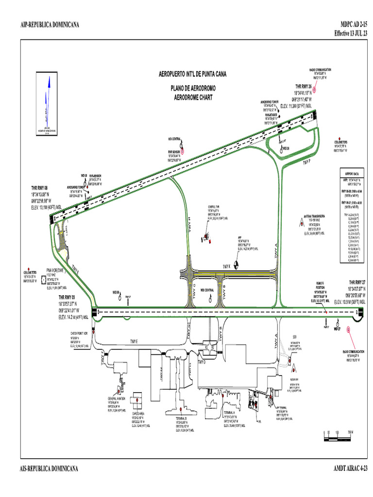 MDPC Aerodrome Chart | PDF