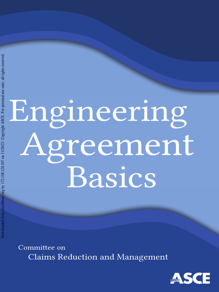 ASCE Engineering Agreement Basics | PDF | Insurance | Standard Of Care
