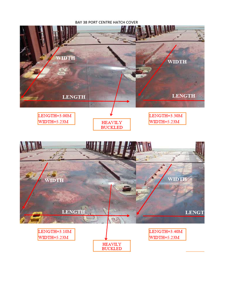 Hatch Cover Damage Calculation | PDF