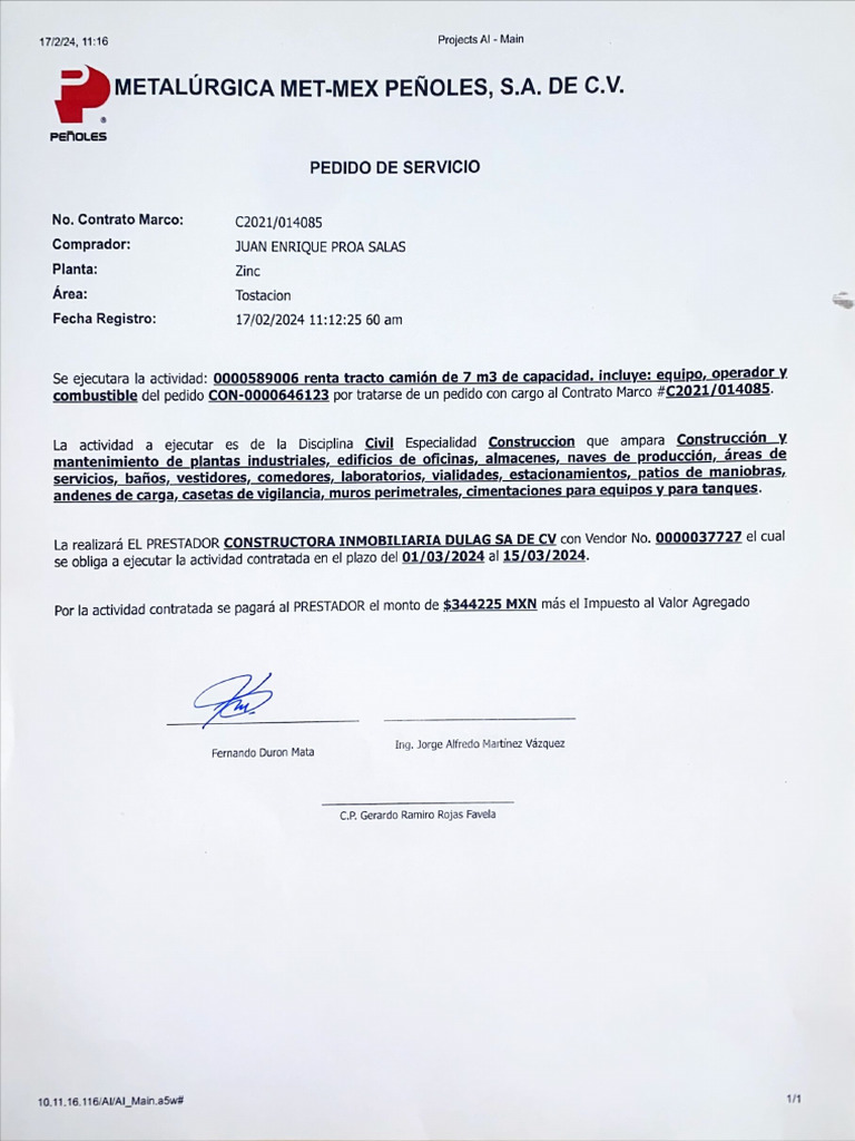 Firma de Contrato | PDF