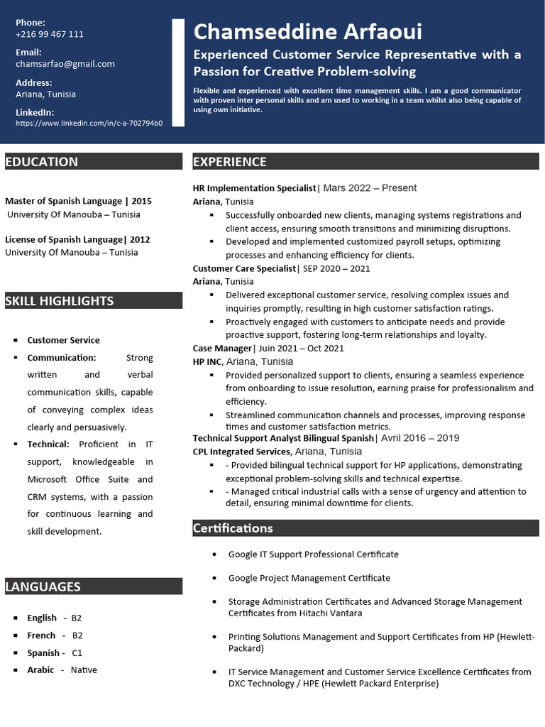 CV 2024 05 en | PDF | Human Communication