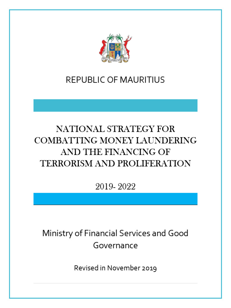 Mauritius National AML/CFT Strategy 2019-2022 | PDF | Terrorism Financing