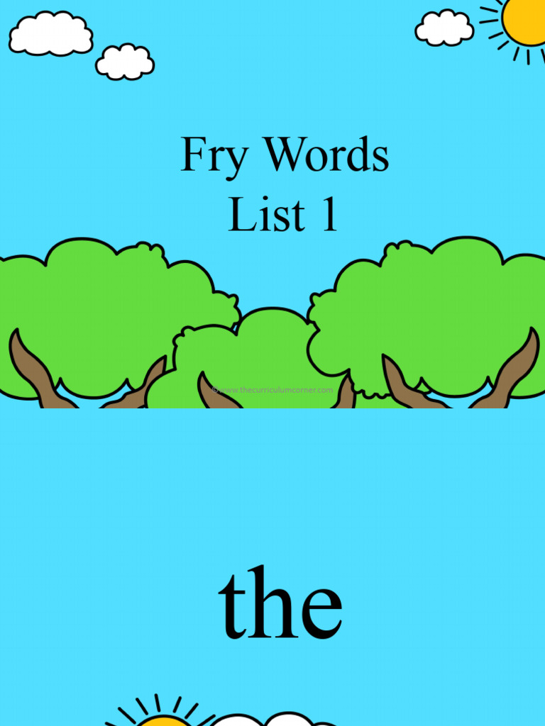 1st 100 Slides Sight Words | PDF | Technology & Engineering