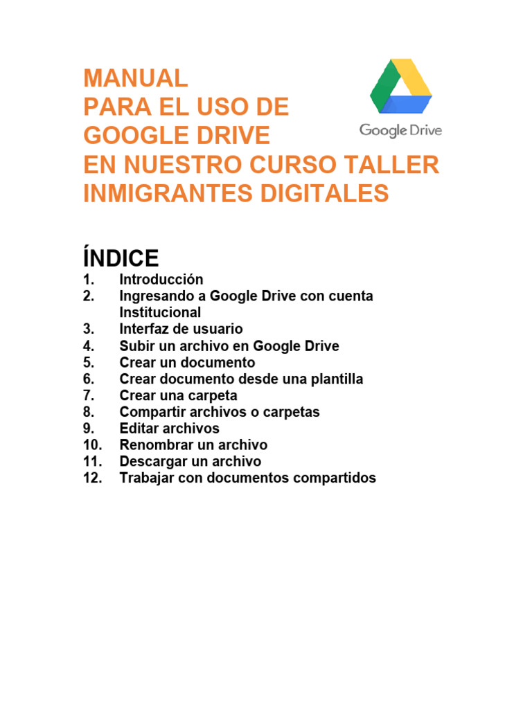 MANUAL Google Drive | PDF | Archivo de computadora | Descargar