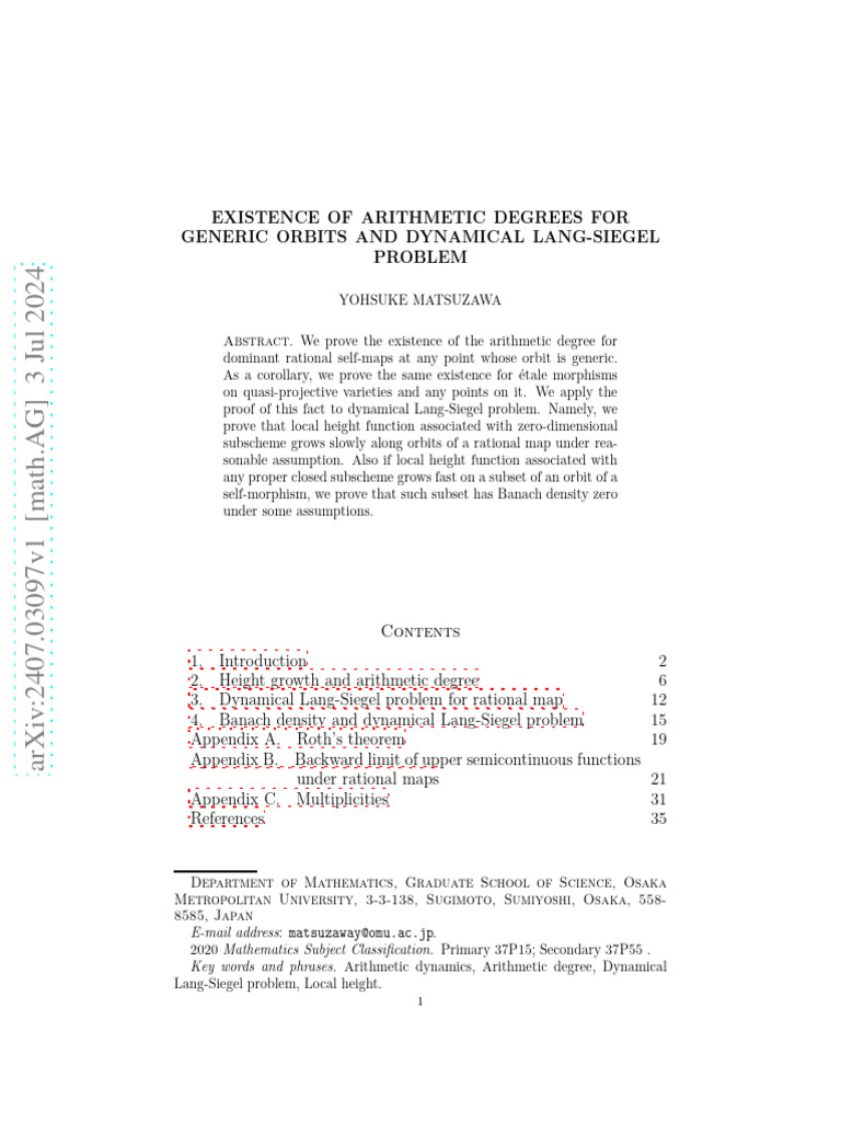 2407.03097v1 | PDF | Field (Mathematics) | Conjecture