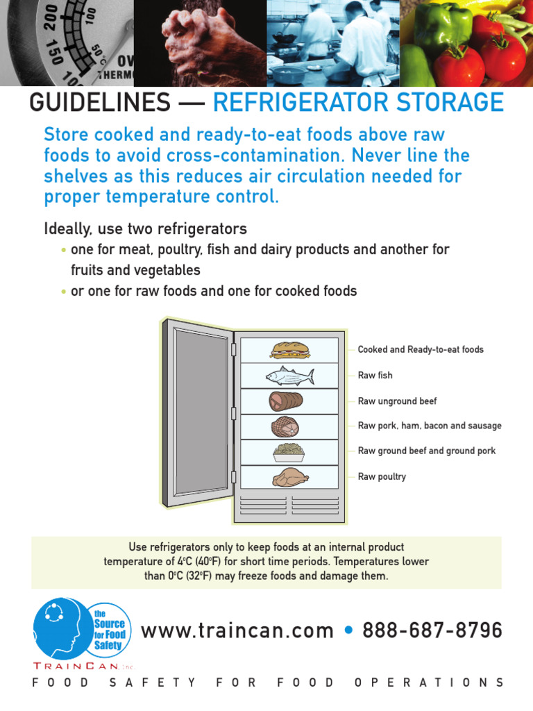 Guidelines-Refrigerator Storage (English Only) | PDF