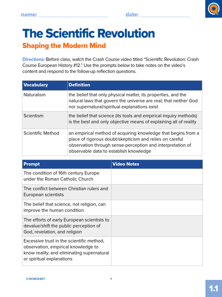 1.1 Scientific Revolution | PDF | Science | Knowledge