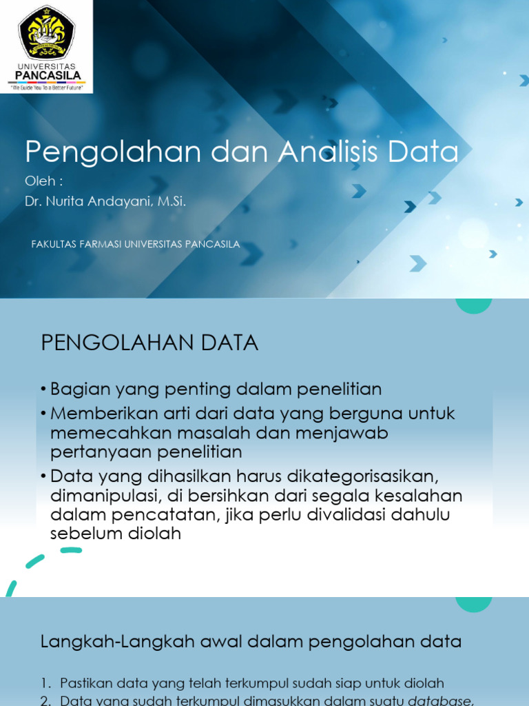 Panduan Pengolahan dan Analisis Data | PDF