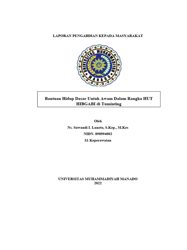 Pelatihan Bantuan Hidup Dasar untuk Awam | PDF | Pengembangan Diri ...