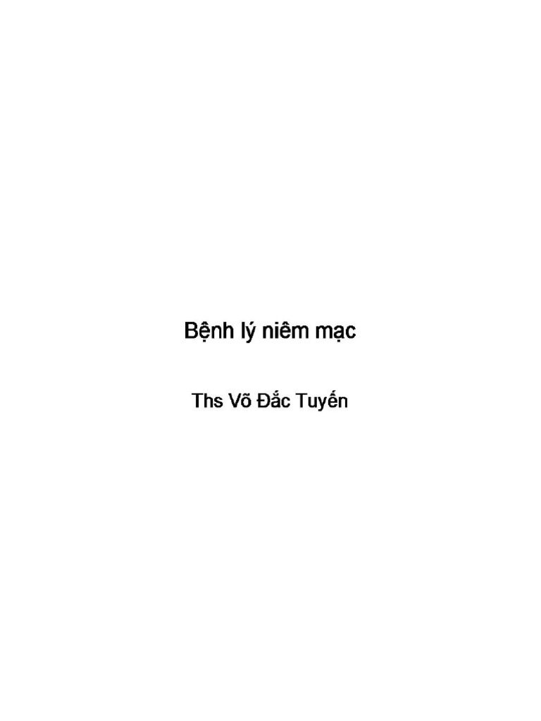 Benh Ly Niem Mac Mieng - Thay Tuyen | PDF