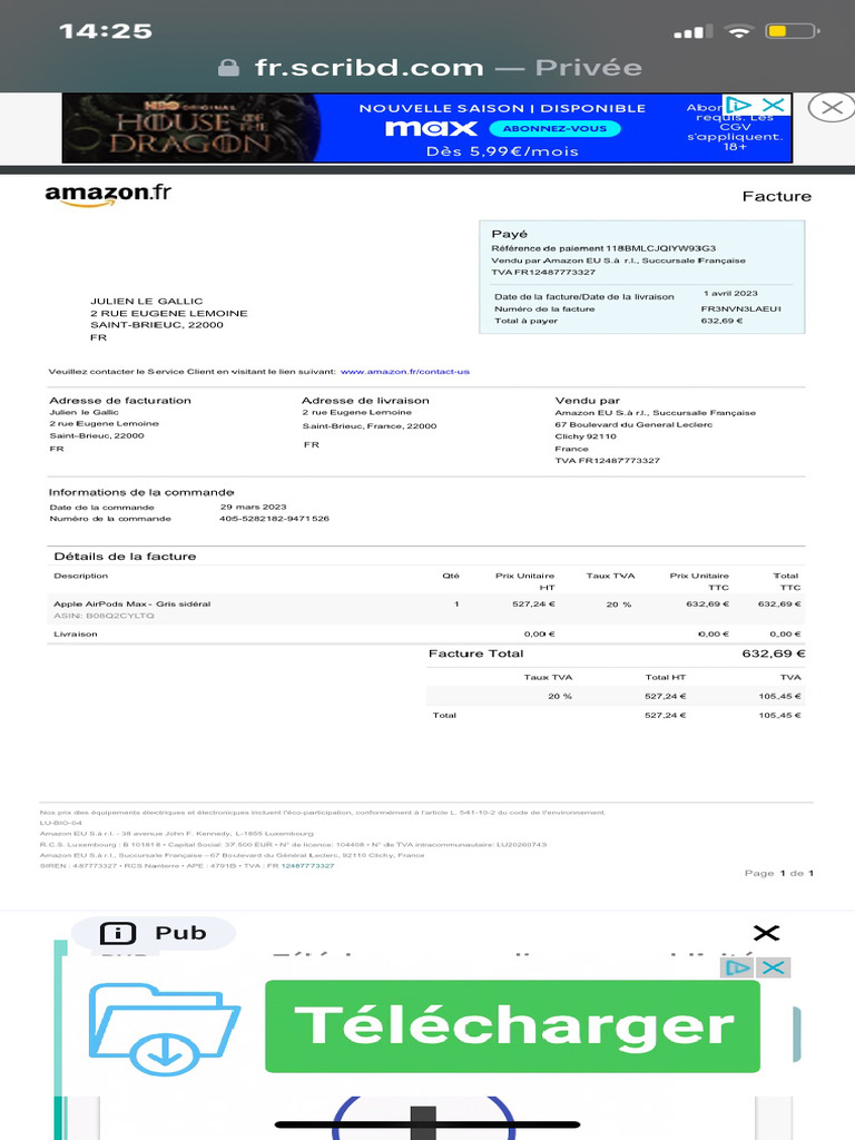 Darty F Facture | PDF