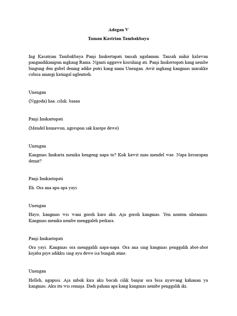 Angreni Adegan V | PDF | Agama & Spiritualitas