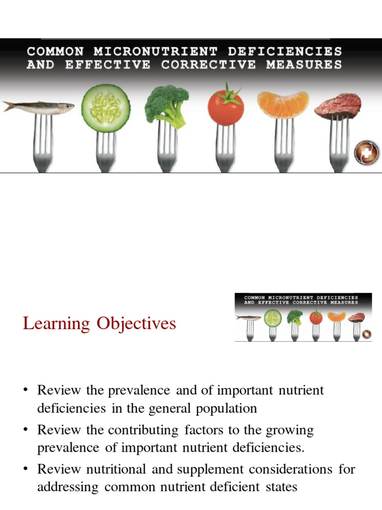 Addressing Common Micronutrient Deficiencies | PDF | Nutrients | Nutrition