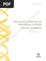 SHC Vancomycin Dosing Protocol | PDF | Dose (Biochemistry) | Chemistry