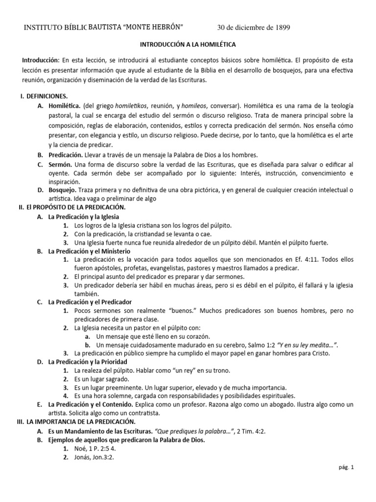 El Sermón Eficaz Revision 2024 Caya | PDF | Homilética | Sermón
