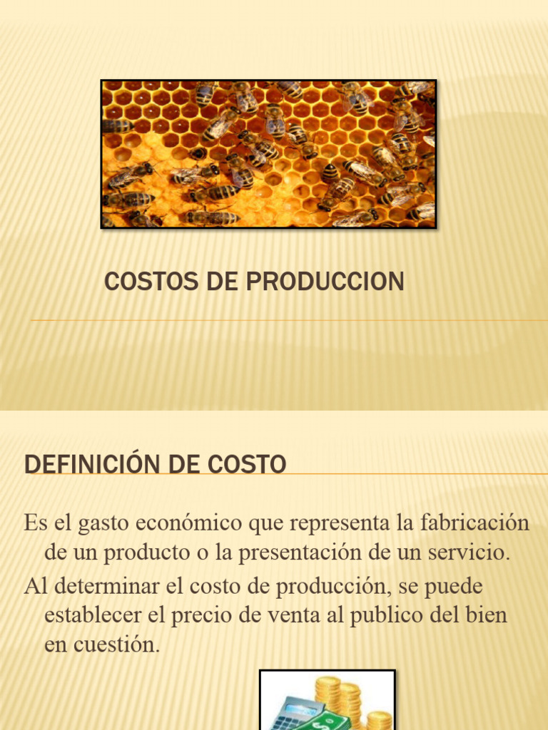 Tipos y Elementos del Costo de Producción | PDF | Costo | Business