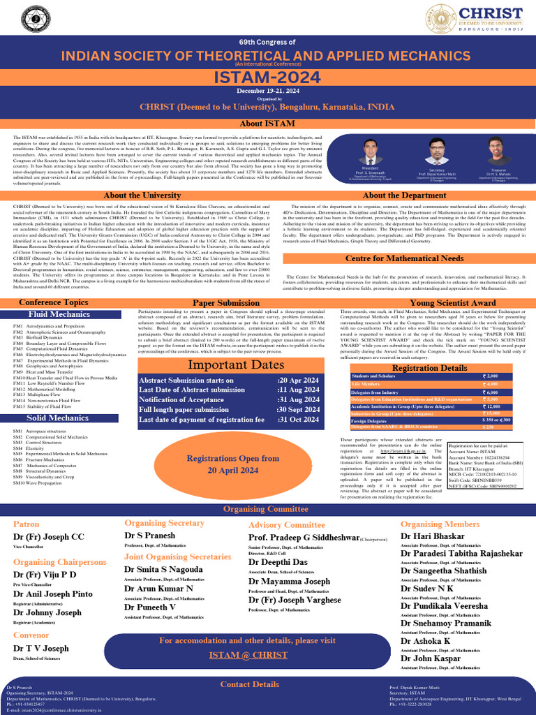 Istam Poster | PDF | Fluid Dynamics | University