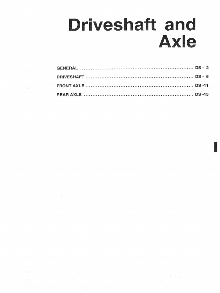 Hyundai Matrix 2001-2013 DS Driveshaft and Axle | PDF