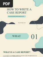 Template For A Case Report | PDF | Medical Diagnosis | Case Report