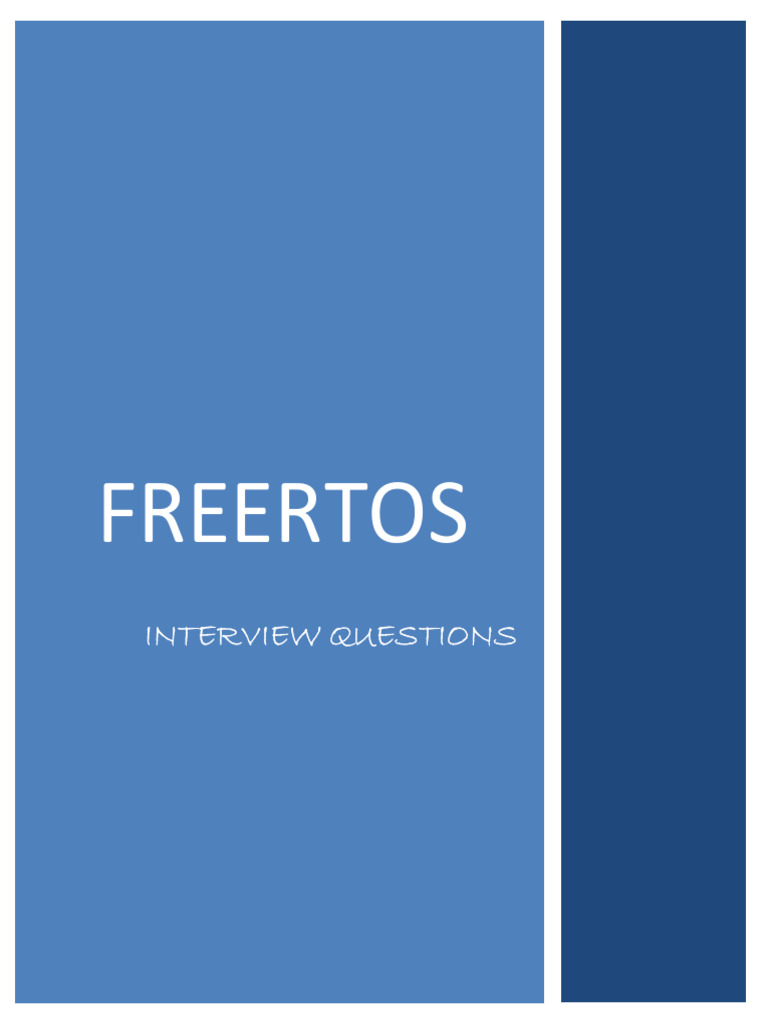 Free RTOS | PDF | Embedded System | Scheduling (Computing)