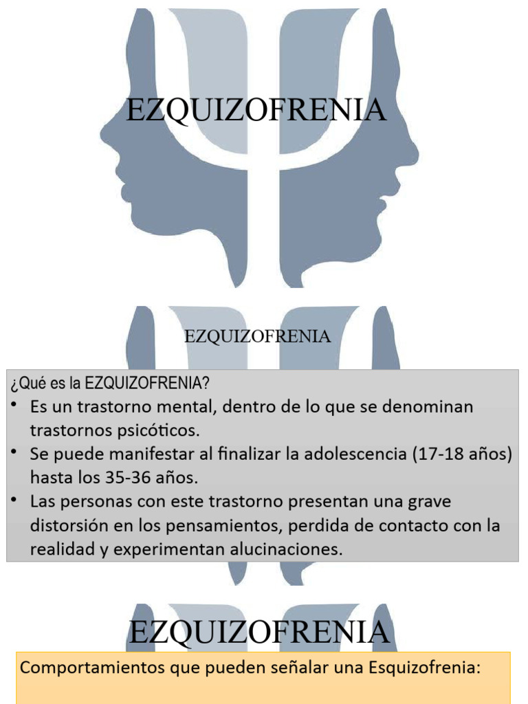 EZQUIZOFRENIA | PDF | Esquizofrenia | Psicología anormal