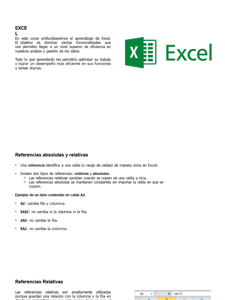 Teoria 1 Excel | PDF | Hoja de cálculo | Microsoft Excel
