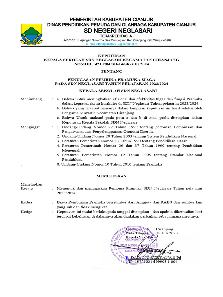 SK Pramuka-Rachma | PDF