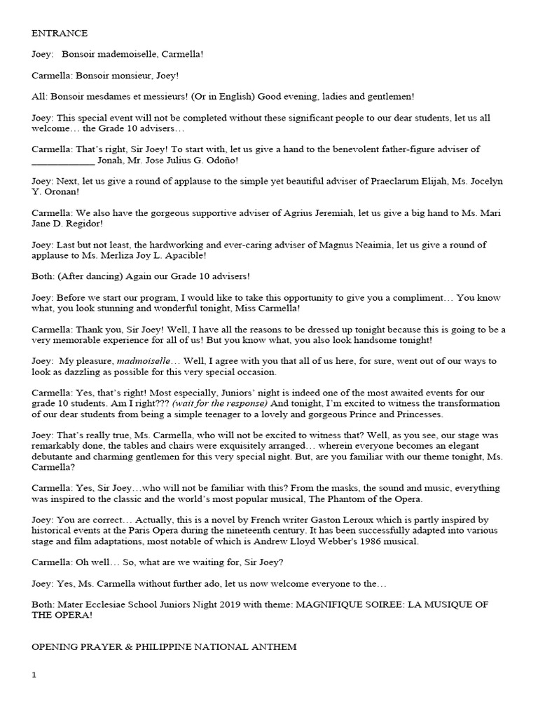 Revised Script | PDF