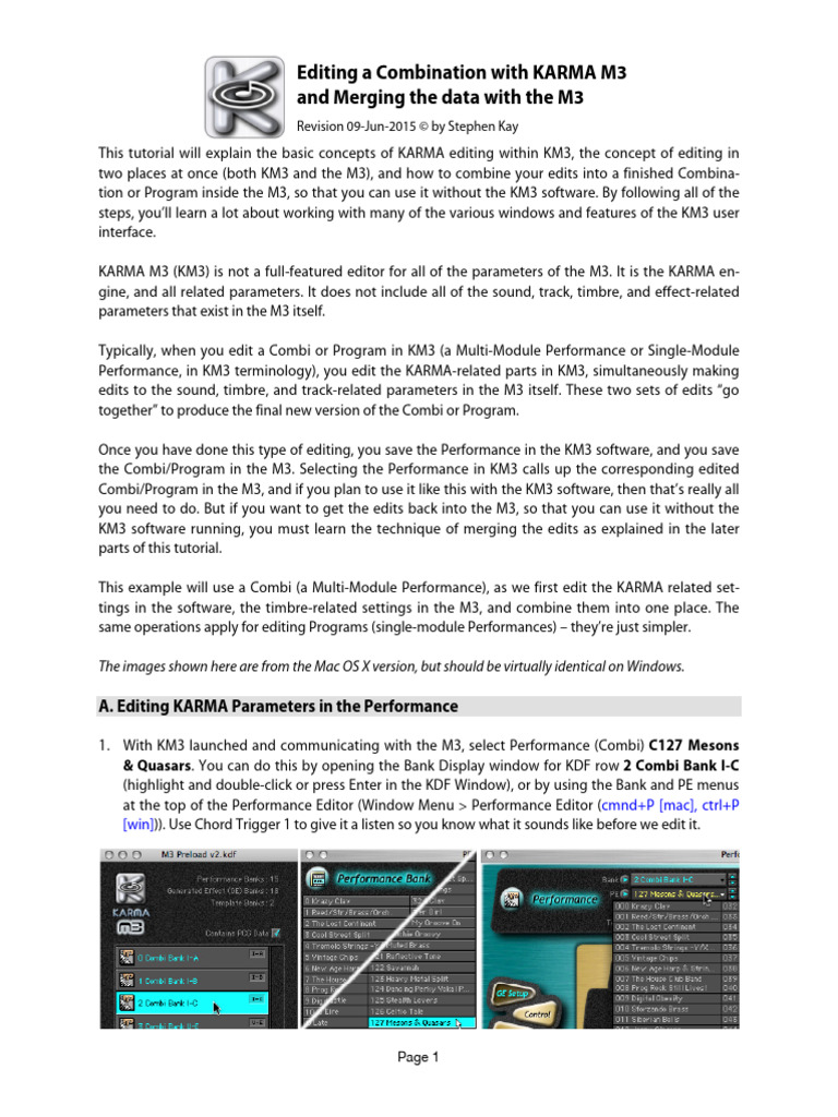 Editing and Merging A Combi | PDF | Computer Keyboard | Menu (Computing)
