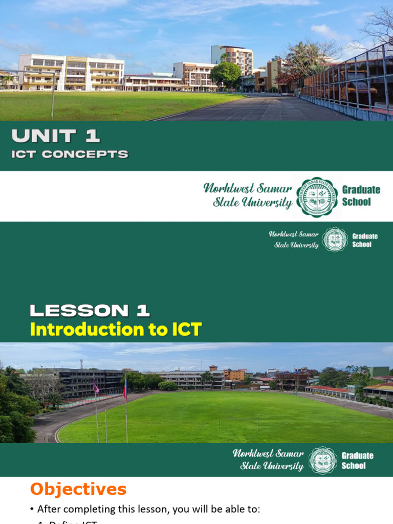 Lesson 1 - Introduction To ICT | PDF | Educational Technology | Information Technology