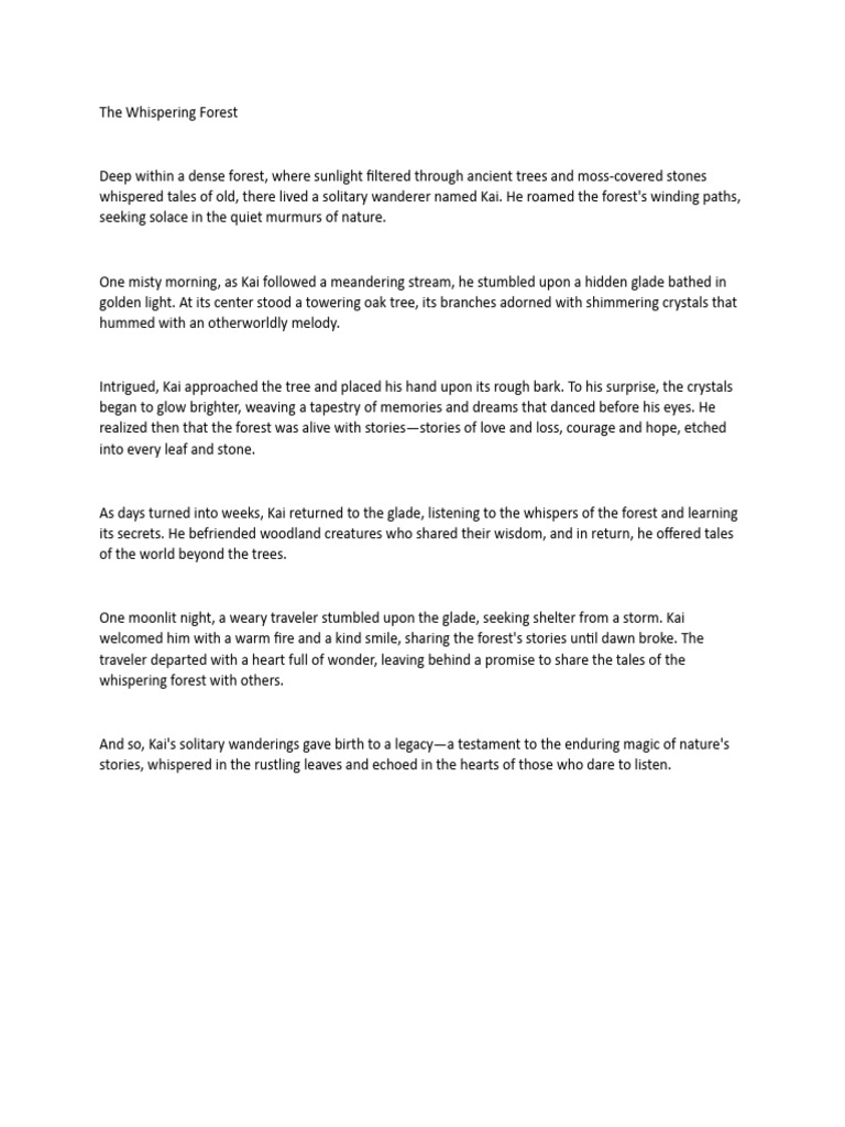 The Whispering Forest | PDF