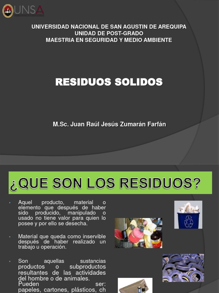 1.2 Que Son Residuos Solidos | PDF | Residuos | Vertedero